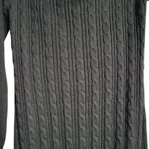 Candie's | Dresses | Candies Black Longsleeve Cable Knit Sweater Dress ...